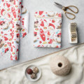 Festive Christmas beach Santa Holiday Wrapping Paper | Zazzle