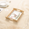 Festive Christmas Buck Reindeer Serving Tray | Zazzle