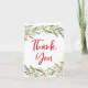 Festive Christmas Holiday Folded Thank You Card | Zazzle