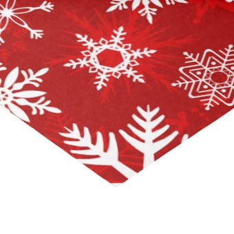 Festive Christmas snowflakes Tissue Paper | Zazzle