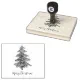 Festive Christmas Tree Rubber Stamp | Zazzle