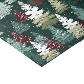 Festive Christmas Trees Winter Snow Holiday Tissue Paper | Zazzle