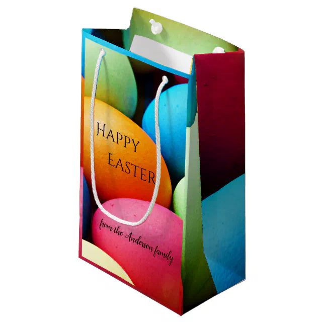 Festive Colorful Easter Eggs Gift Bag | Zazzle