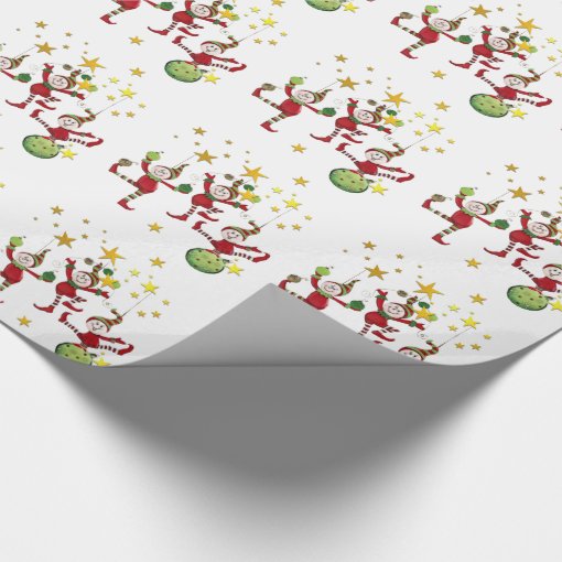 Festive Elves Christmas Wrapping Paper | Zazzle