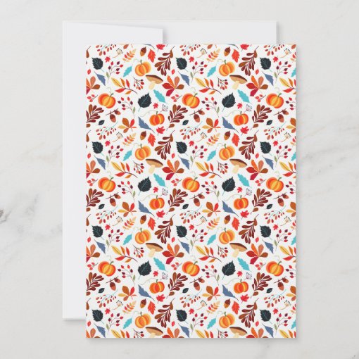 Festive Fall Colors Invitation | Zazzle