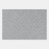 Festive flannel plaid wrapping paper - charcoal | Zazzle