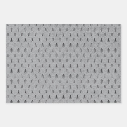 Festive flannel plaid wrapping paper - charcoal | Zazzle