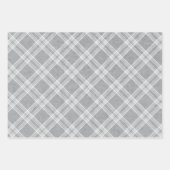 Festive flannel plaid wrapping paper - snowflake | Zazzle