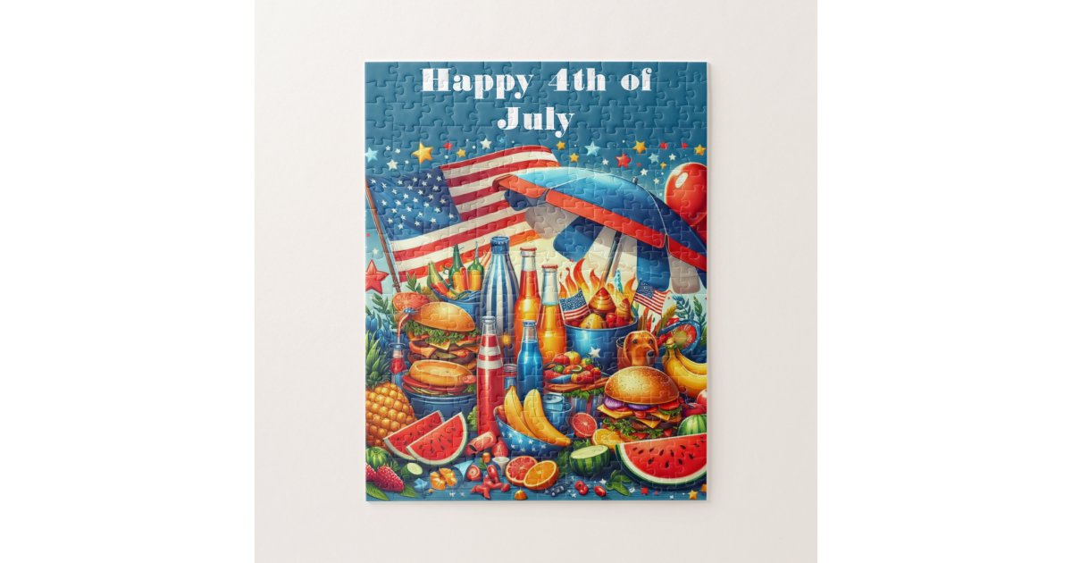 Festive Fun 4th of July Party Jigsaw Puzzle | Zazzle