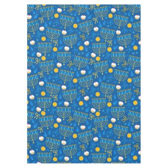 Festive Hanukkah Tablecloth | Zazzle