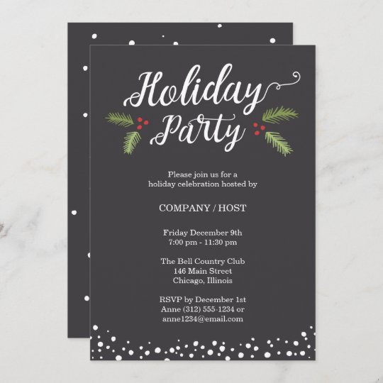 Festive Holiday Party Invitation | Zazzle.com