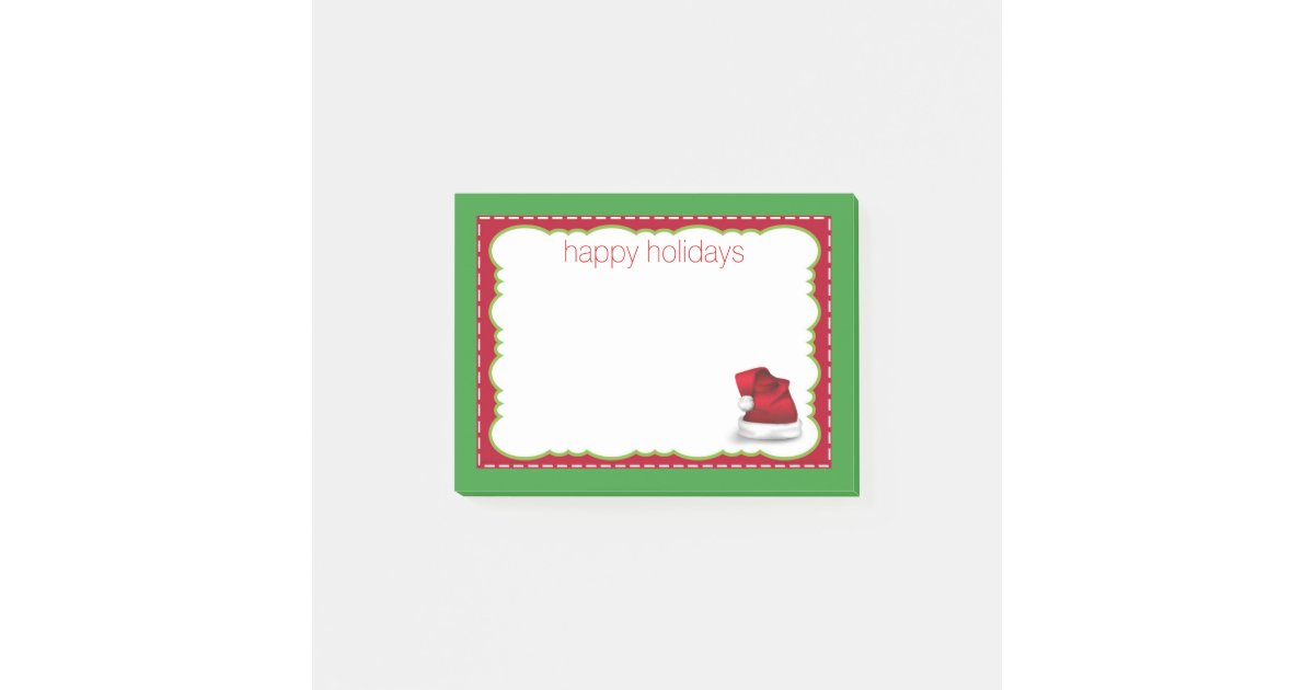 Festive Holiday Post-it® Notes | Zazzle