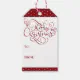 Festive Merry Christmas Fancy Script Your Color Gift Tags | Zazzle