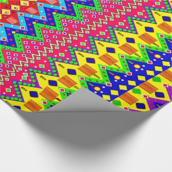Festive Mexican Print Wrapping Paper, Glossy, Wrapping Paper | Zazzle