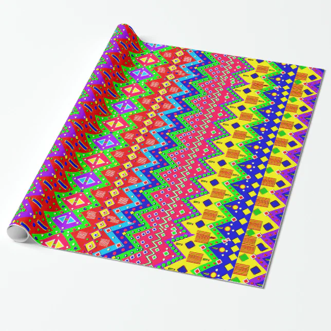 Festive Mexican Print Wrapping Paper, Glossy, Wrapping Paper | Zazzle
