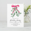 Festive Mistletoe Holiday Party Invitation | Zazzle