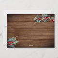 Festive Rustic Christmas 5 PHOTOS Greetings Holiday Card | Zazzle