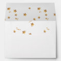 Festive Starry Address Elegant Christmas Holiday Envelope | Zazzle