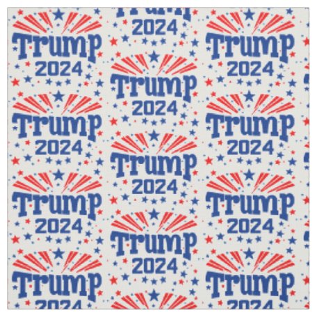 The fabric is fun with President Donald Trump. | Zazzle