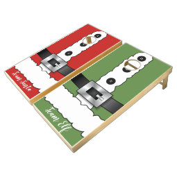 Festive Team Santa Team Elf christmas party Cornhole Set | Zazzle