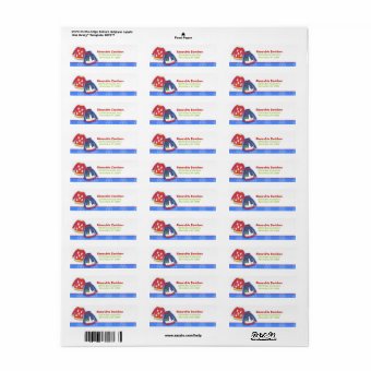 Festive Ugly Sweater Address Labels | Zazzle