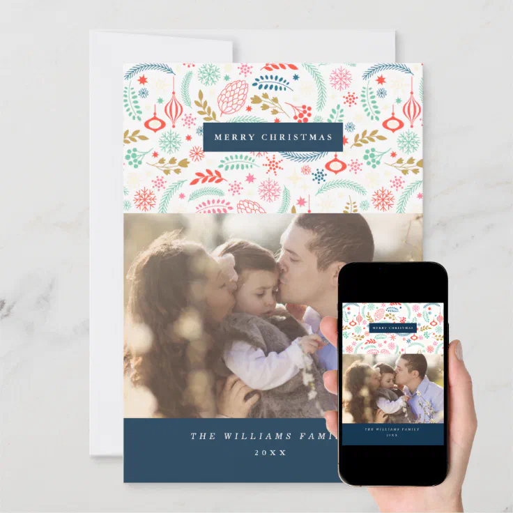 Festive Winter Photo Christmas Cards | Zazzle