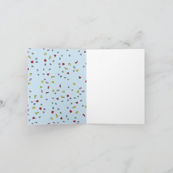 Festive "You Rock!" Lettering Note Card | Zazzle