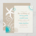 Festively Chic Beach Wedding Invitation | Zazzle