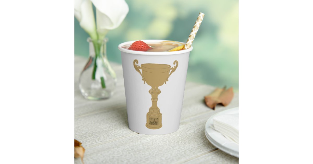Festivus Feats of Strength Paper Cups | Zazzle