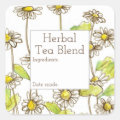 Feverfew Blank Herb Tea Blend Label Custom | Zazzle