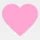 FF99CC Solid Medium Pink Color Template Heart Sticker | Zazzle