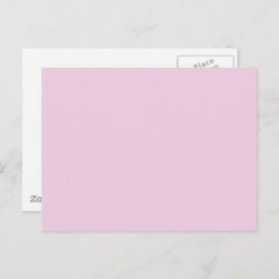 FFCCFF Pale Lilac Pink Lavender Solid Color Postcard | Zazzle