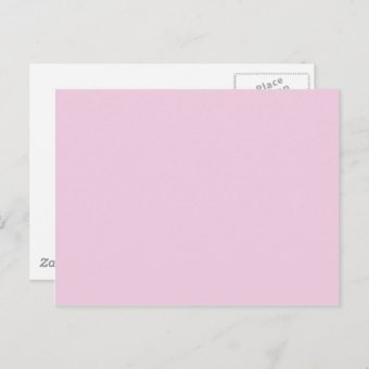 FFCCFF Pale Lilac Pink Lavender Solid Color Postcard | Zazzle