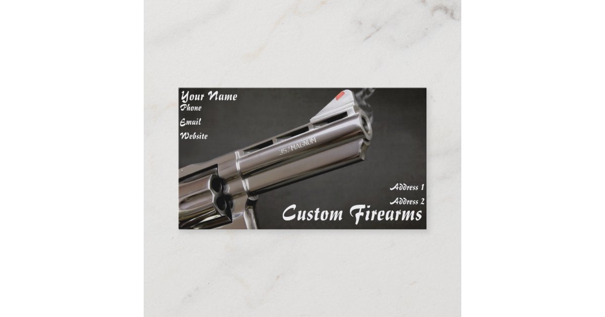 FFL dealer business card | Zazzle