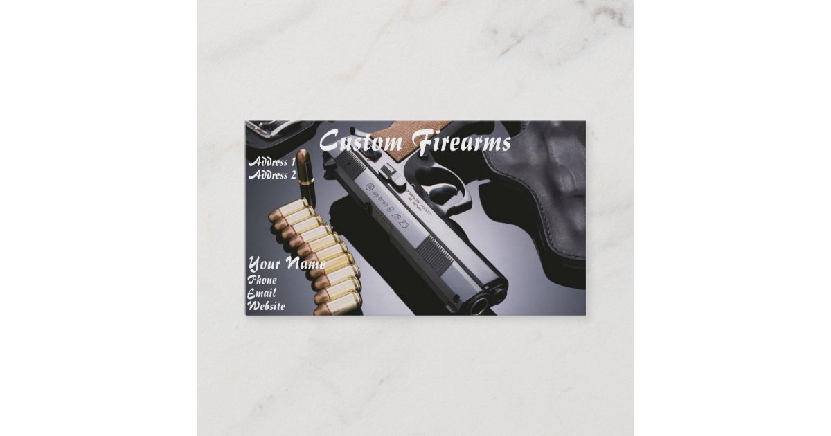 FFL dealer business card 5 | Zazzle