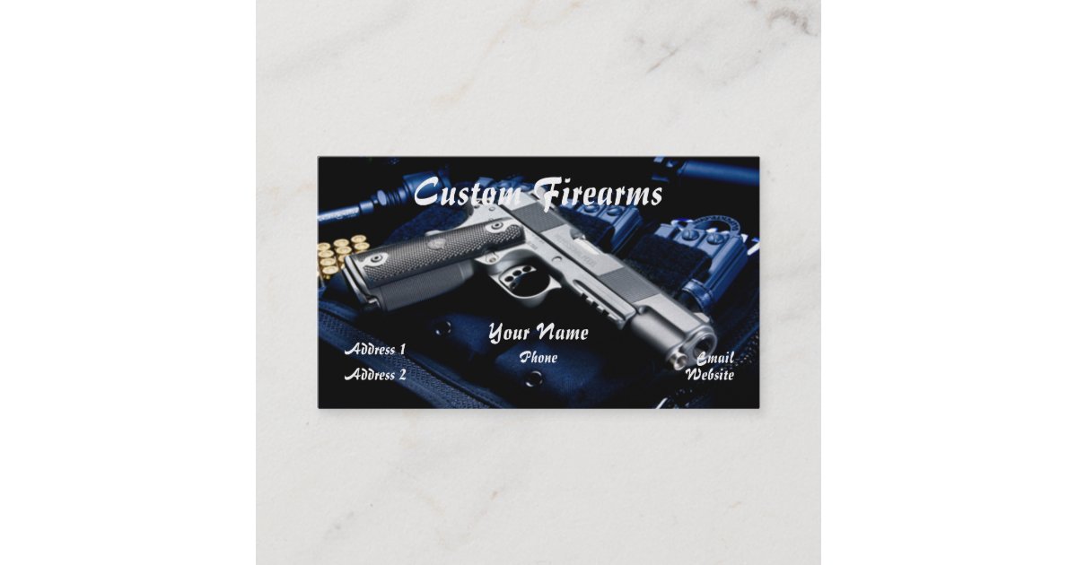 FFL dealer business card 9 | Zazzle
