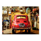 Fiat 500 in Rome, Italy Postcard | Zazzle.com