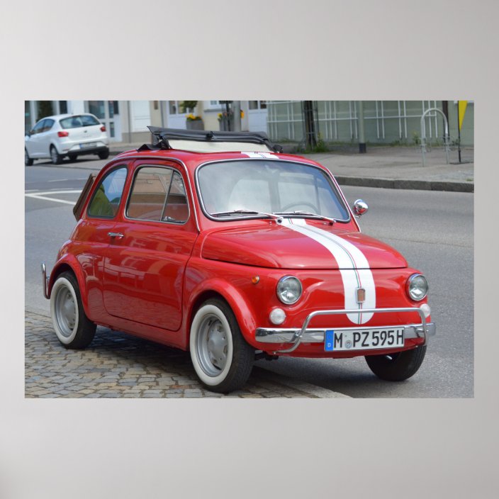 Fiat 500 poster | Zazzle.com