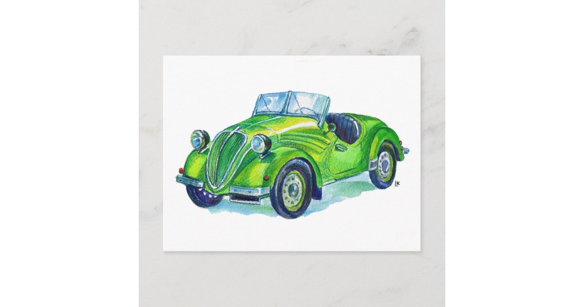 Fiat 500 "Topolino" (1939) Italy Postcard | Zazzle