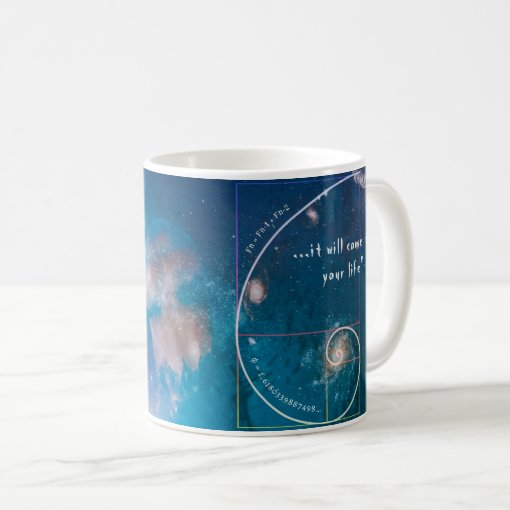 fibonacci golden ratio infinite universe jellyfish coffee mug | Zazzle