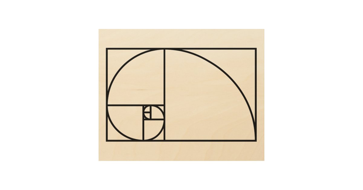 Fibonacci golden ratio - unique mathematical art | Zazzle