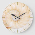 Fibonacci Golden Ration Sacred Geometry Art Large Clock | Zazzle