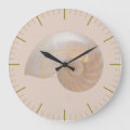Fibonacci Golden Ration Sacred Geometry Art Large Large Clock | Zazzle