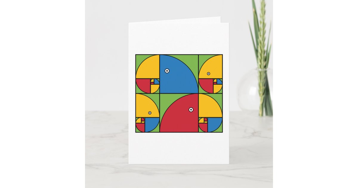 Fibonacci Parrots Card | Zazzle