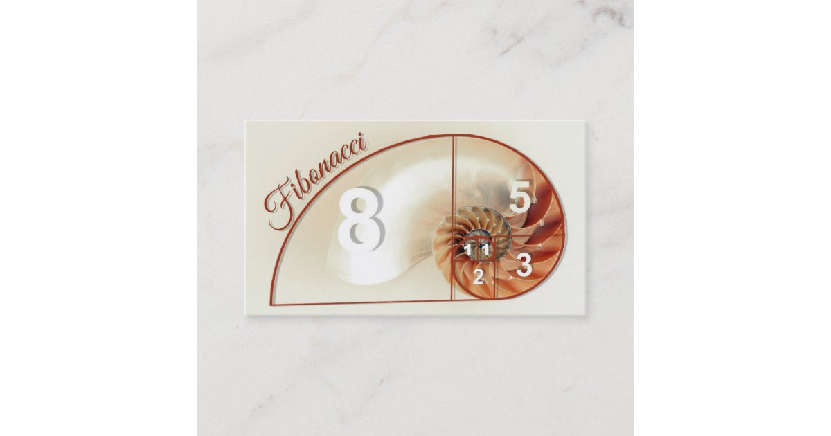 Fibonacci Sequence Mathematics, Business Cards | Zazzle