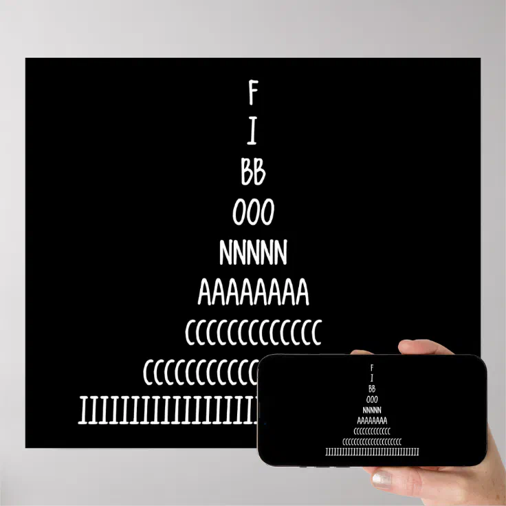 Fibonacci Sequence Poster | Zazzle