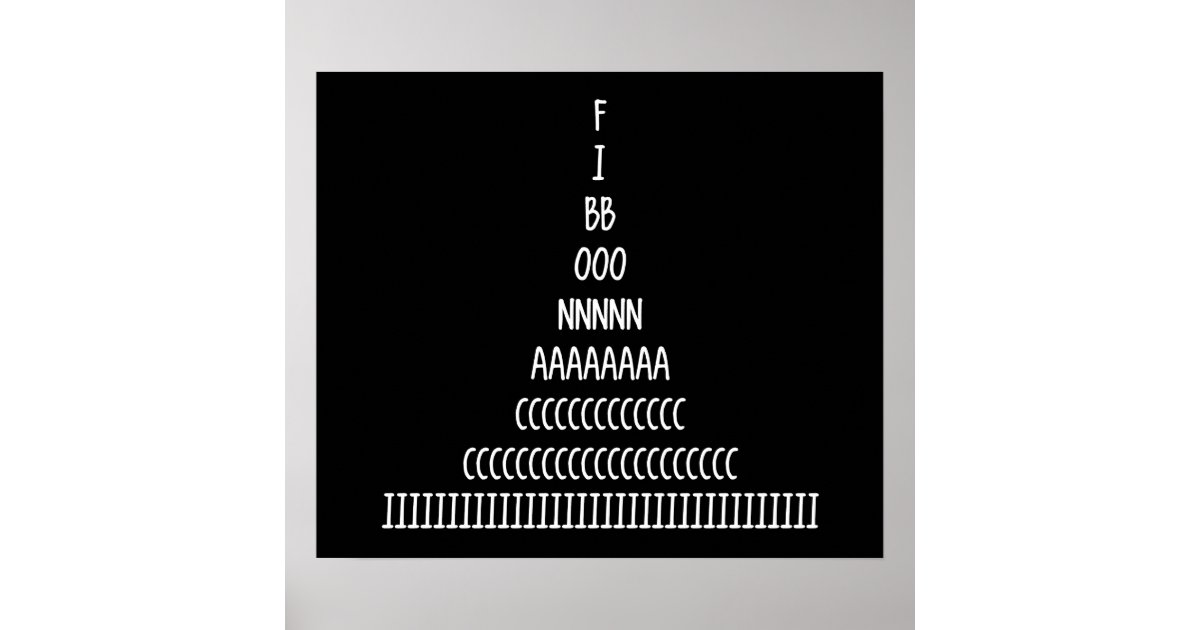 Fibonacci Sequence Poster | Zazzle