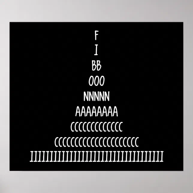 Fibonacci Sequence Poster | Zazzle