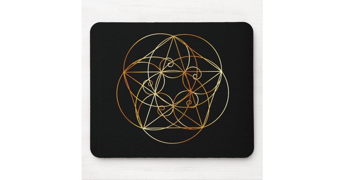 Fibonacci Spiral- The sacred geometry Mouse Pad | Zazzle