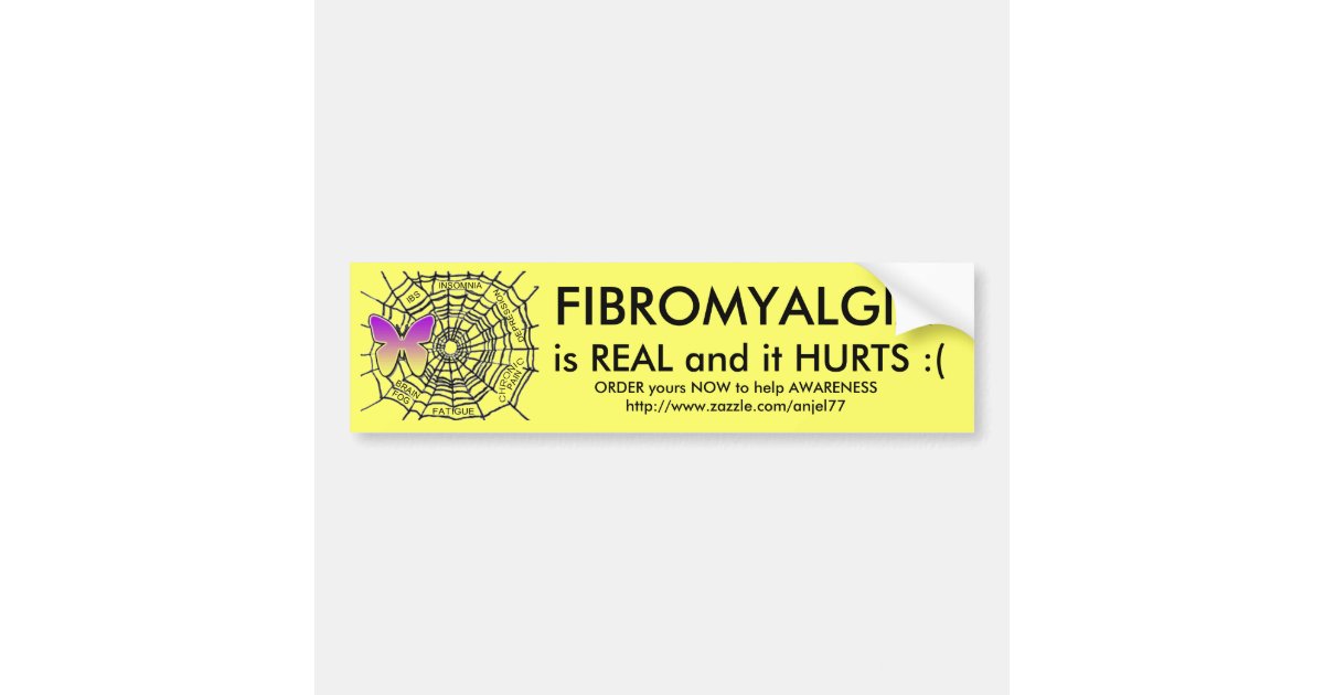 FIBRO BUMPER STICKER | Zazzle